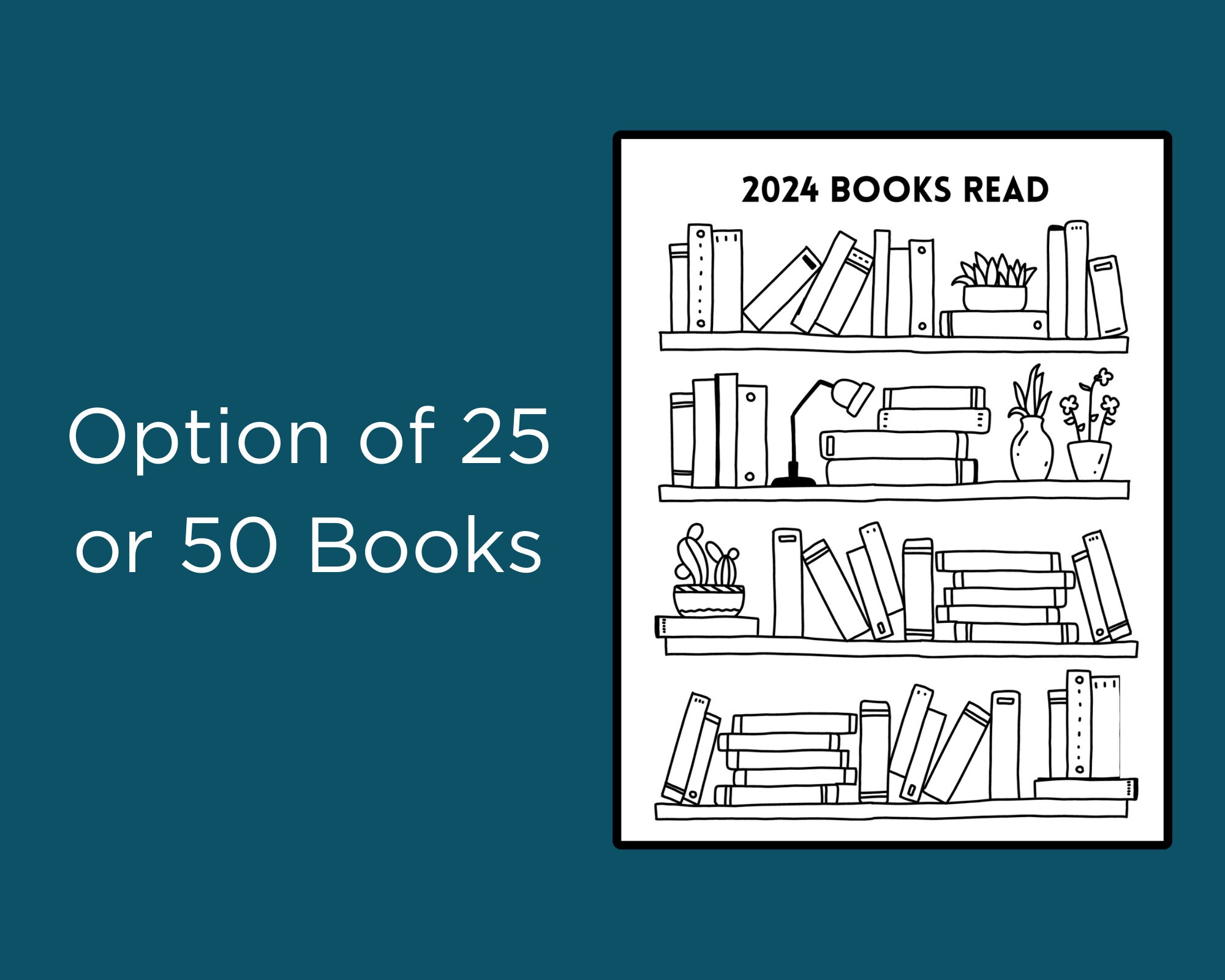 2024 Printable Colorable Reading Log to Track Books for the Book Lover ...