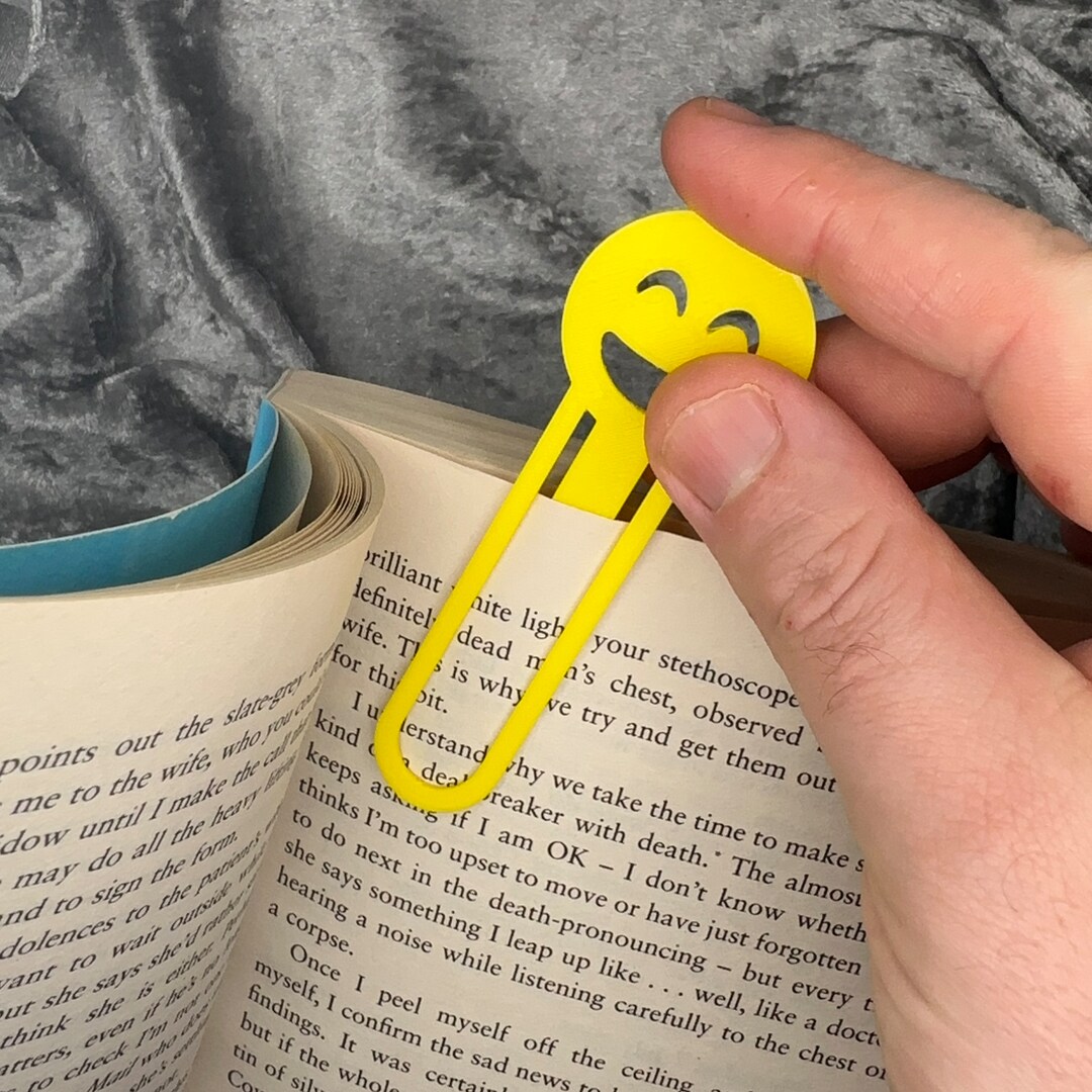 Smiley Face Bookmark - Etsy