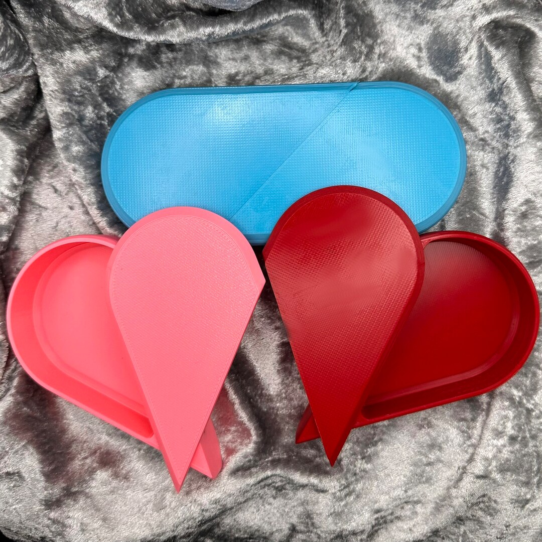 3D Printed Love Heart Box: Magnetic Closure, Secret Drawer - Etsy UK