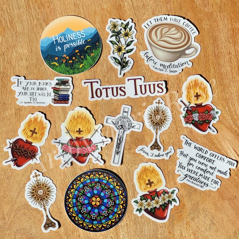 Catholic Stickers - Etsy