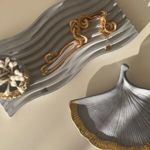 Wave Tray Home Decor Aesthetic Decorative Trinket Jewelry Dish Candle ...