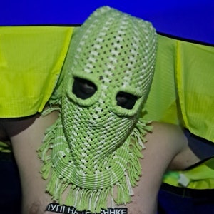 Green Balaclava With Two Eye Holes. This Green Balaclava Ski Mask is ...