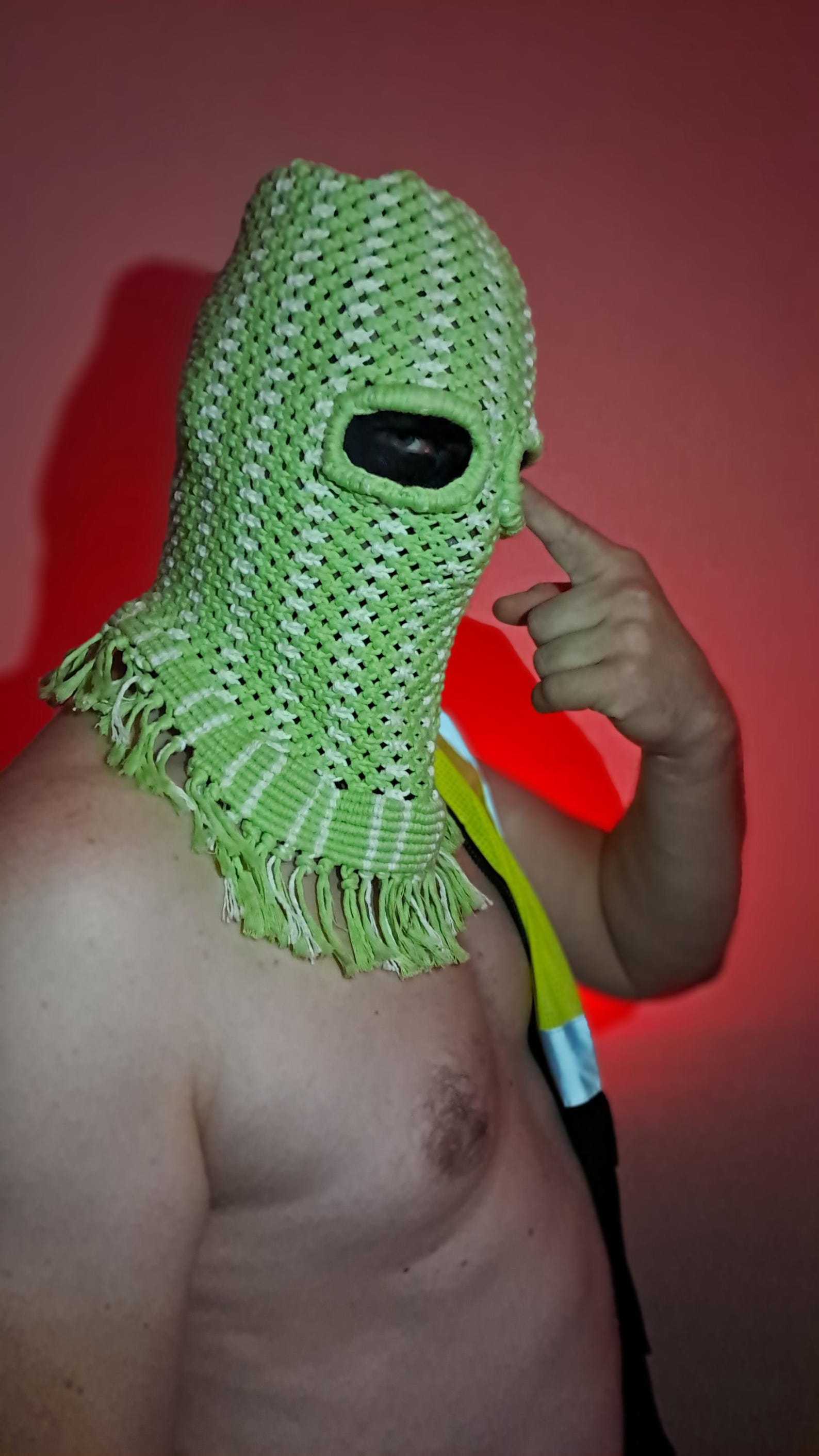 Green Balaclava With Two Eye Holes. This Green Balaclava Ski Mask is ...