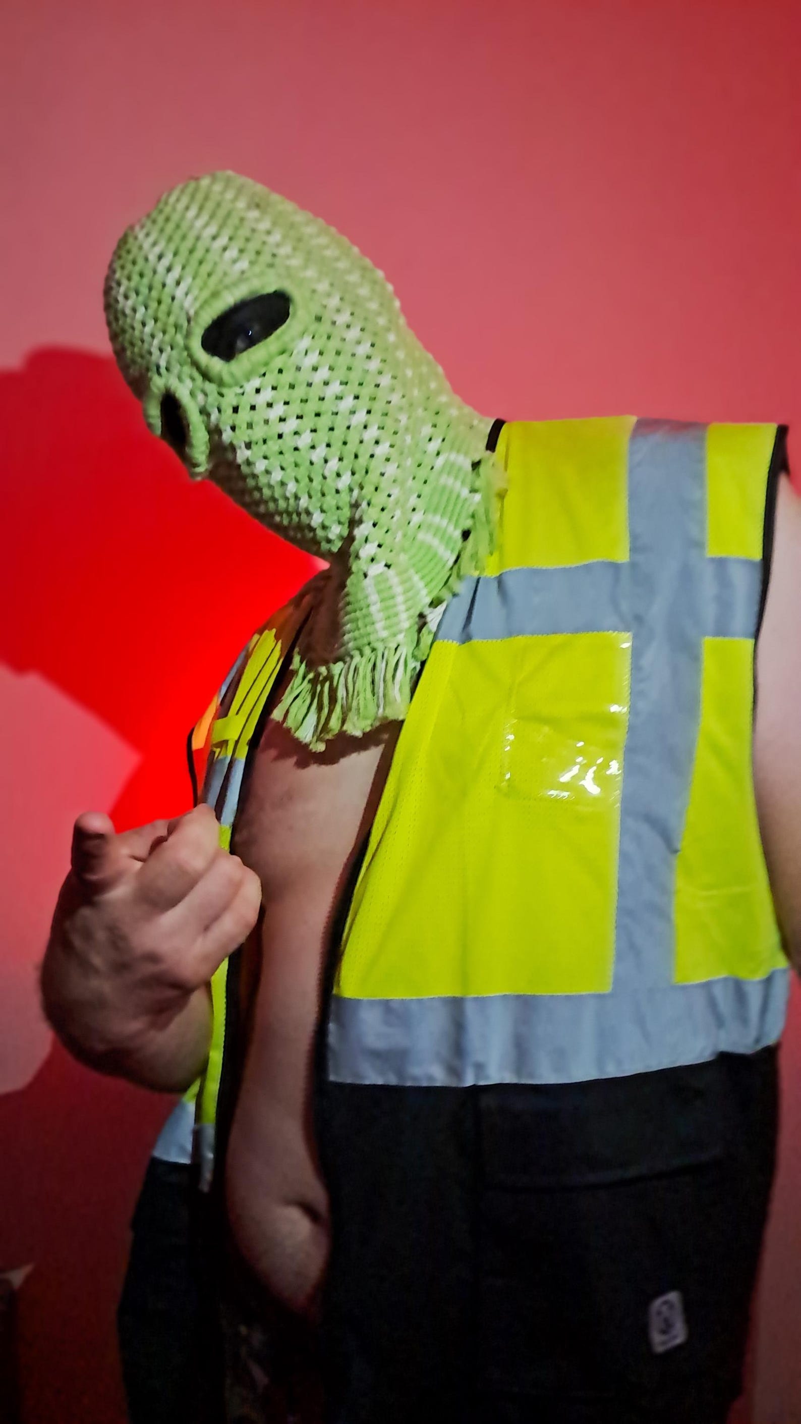 Green Balaclava With Two Eye Holes. This Green Balaclava Ski Mask is ...