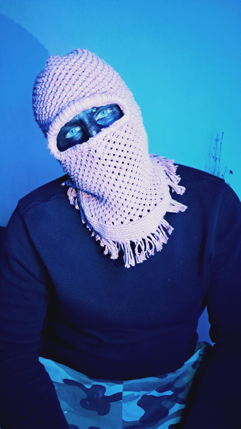Pink Ski Mask 1 Hole. Сustom Warm Pink Unisex Balaclava: Stylish Cold ...