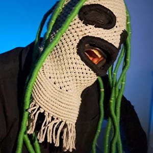 Corey Taylor Mask From Slipknot. Mask Slipknot Singer. Gray Knitted ...