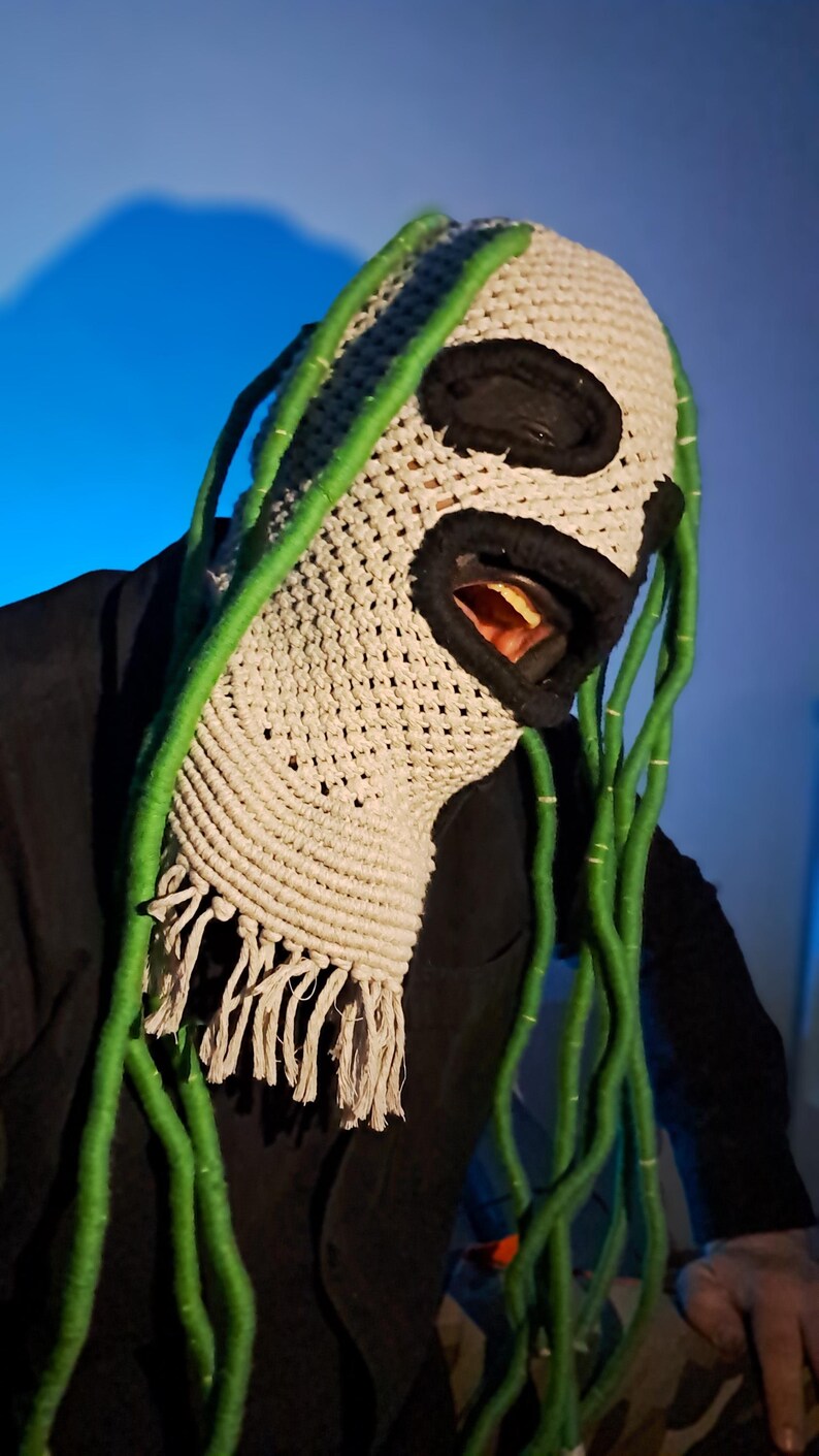 Corey Taylor Mask From Slipknot. Mask Slipknot Singer. Gray Knitted ...