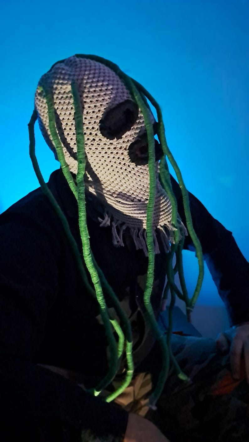 Corey Taylor Mask From Slipknot. Mask Slipknot Singer. Gray Knitted ...