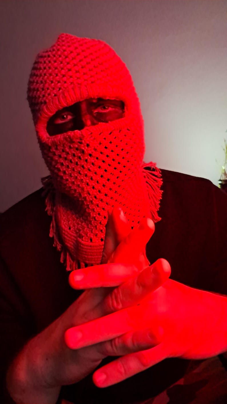 Pink Ski Mask 1 Hole. Сustom Warm Pink Unisex Balaclava: Stylish Cold ...