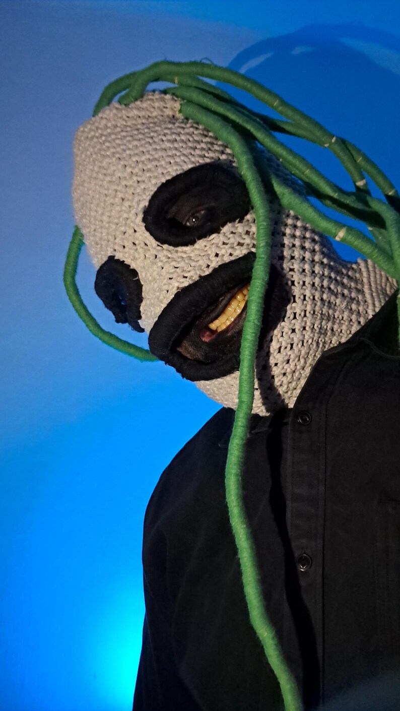 Corey Taylor Mask From Slipknot. Mask Slipknot Singer. Gray Knitted ...