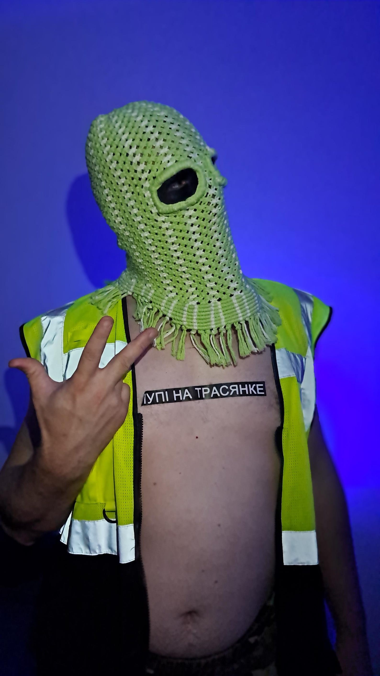 Green Balaclava With Two Eye Holes. This Green Balaclava Ski Mask is ...