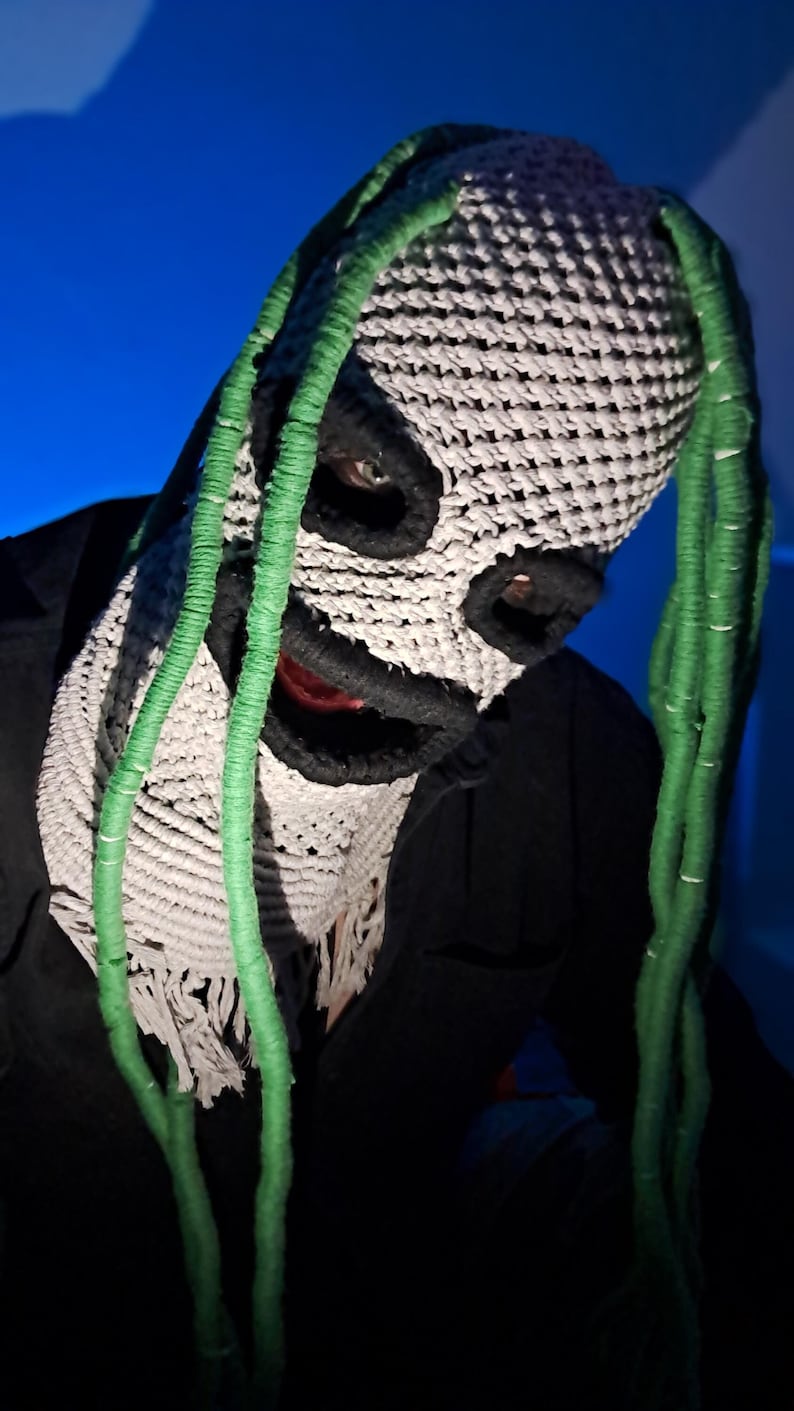 Corey Taylor Mask From Slipknot. Mask Slipknot Singer. Gray Knitted ...