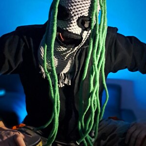 Corey Taylor Mask From Slipknot. Mask Slipknot Singer. Gray Knitted ...