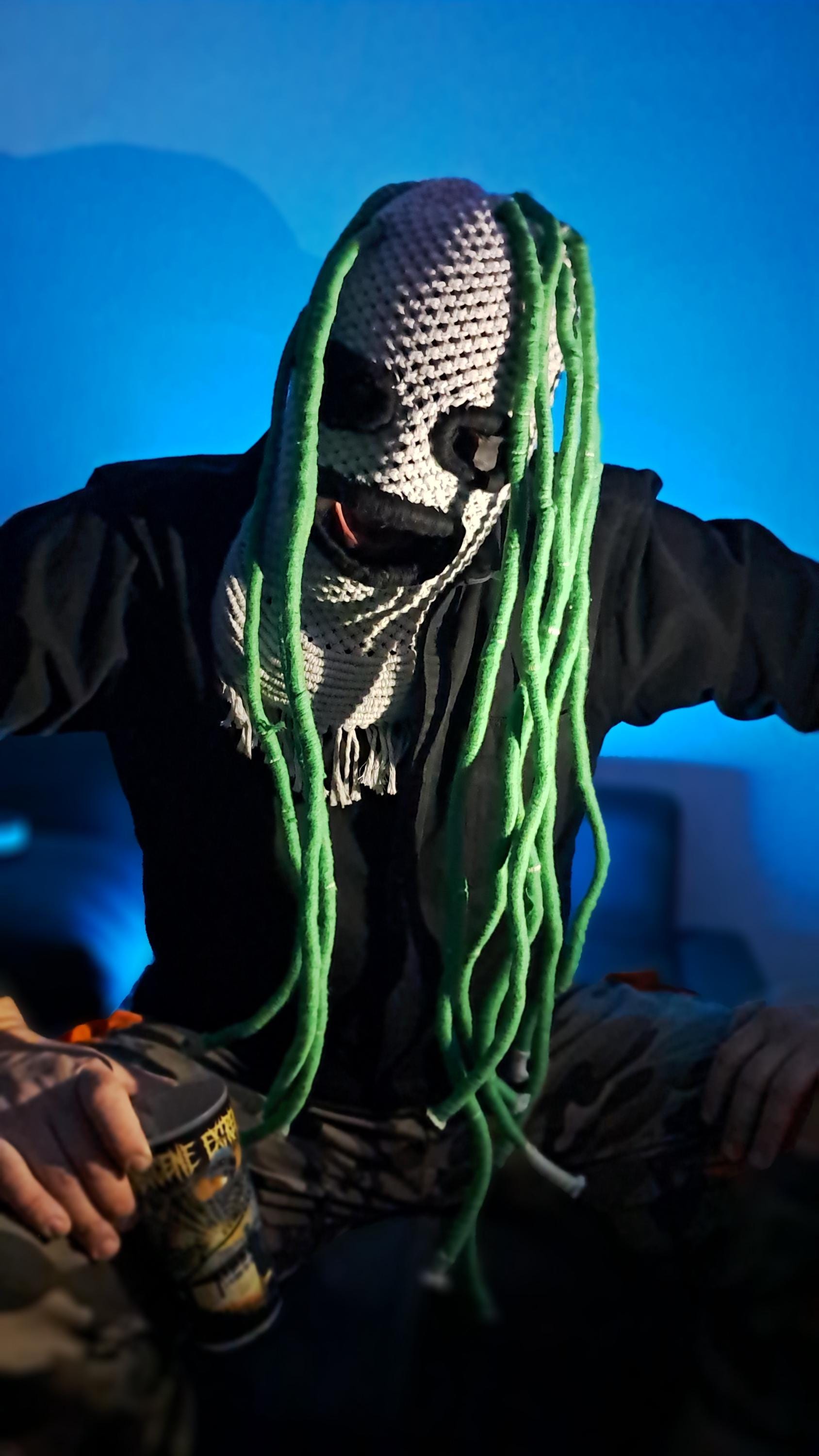 Corey Taylor Mask From Slipknot. Mask Slipknot Singer. Gray Knitted ...