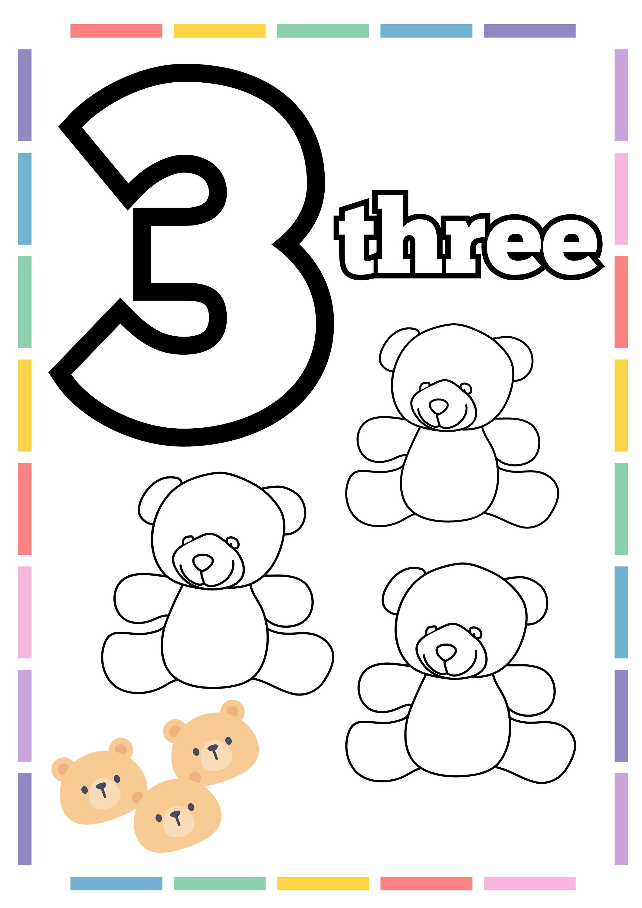 Printable Numbers 1-10 Colouring Pages Sheets for the Little Ones and ...