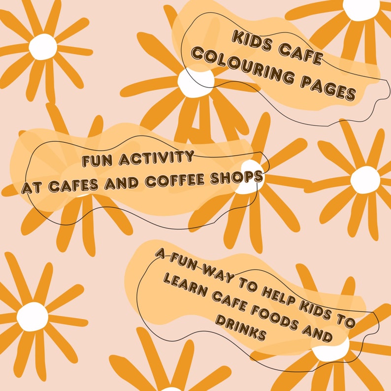 Little Kids Cafe Coloring Pages, Coloring for Cafe, Coffee Shops, Kids ...