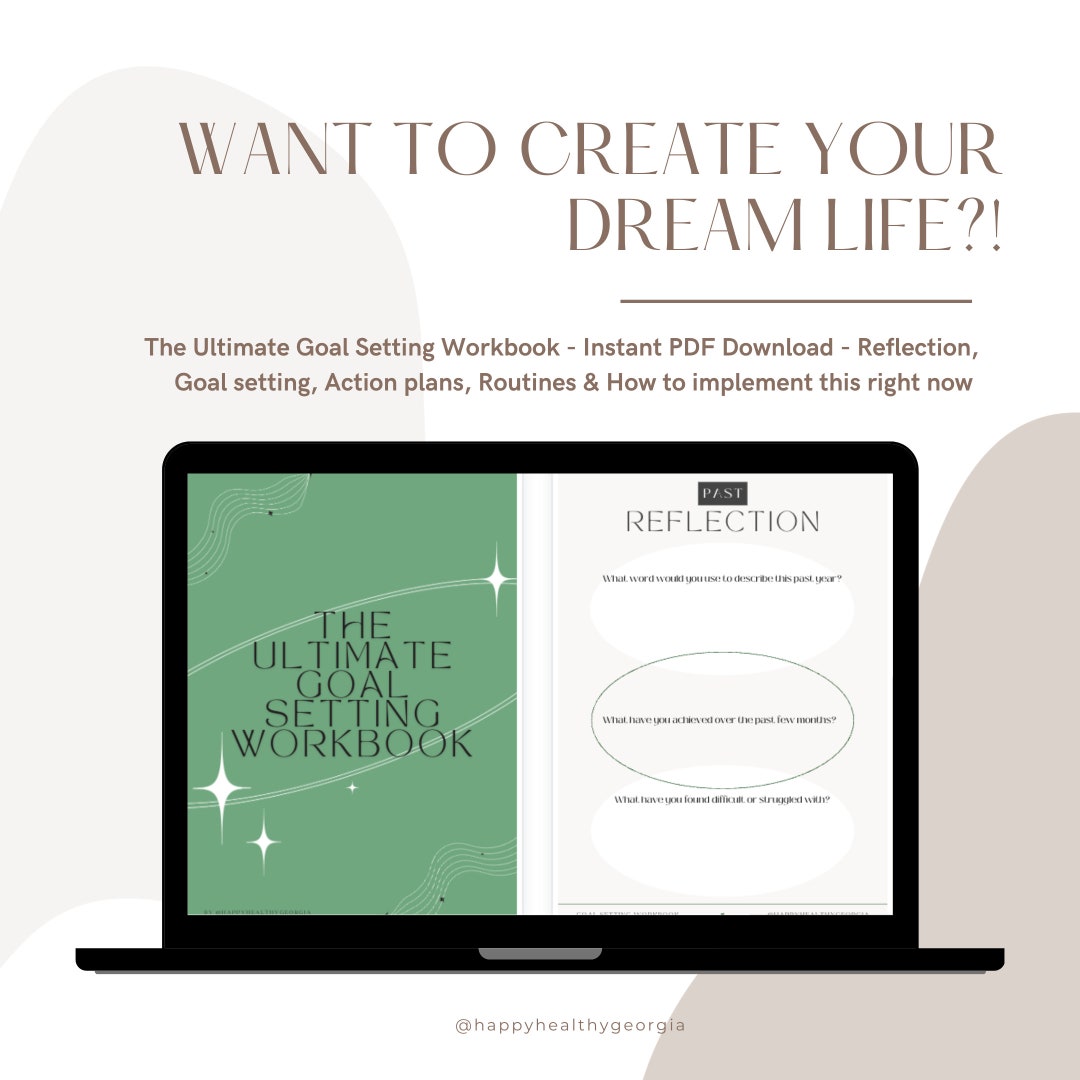 The Ultimate GOAL SETTING Workbook Instant PDF Digital Download - Etsy