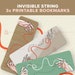 Invisible String Bookmark Set, Printable JPG Files, Aesthetic Unique ...