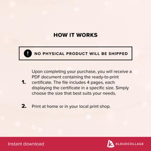 Printable Best Friend Certificate, Cute Friendship Award Template, Fun ...