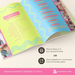 Best Friend Magazine Template, Personalized Birthday Girl Magazine for ...