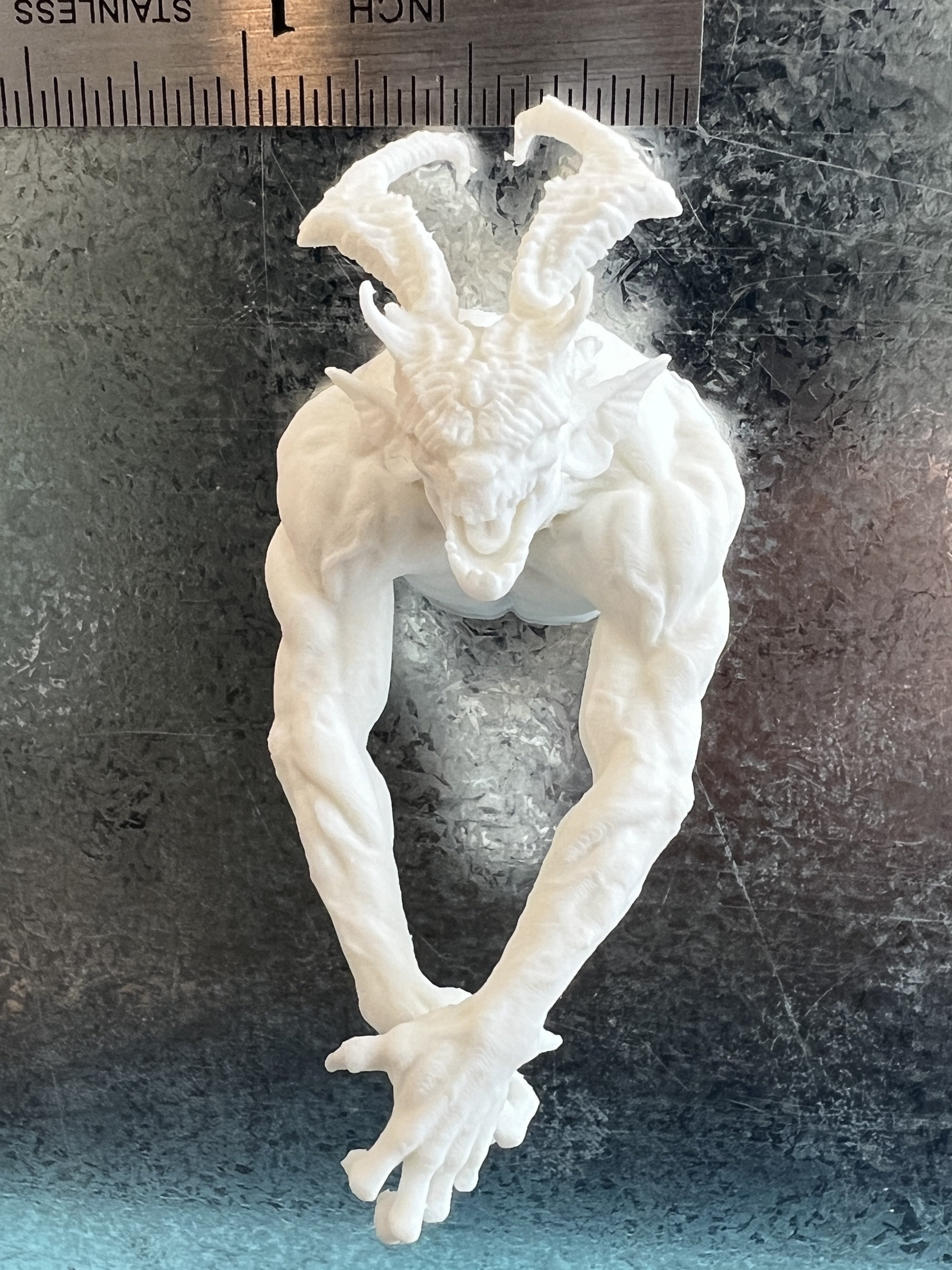 Winged Demon, Gargoyle, Dungeons & Dragons, Miniature Creature Tabletop ...