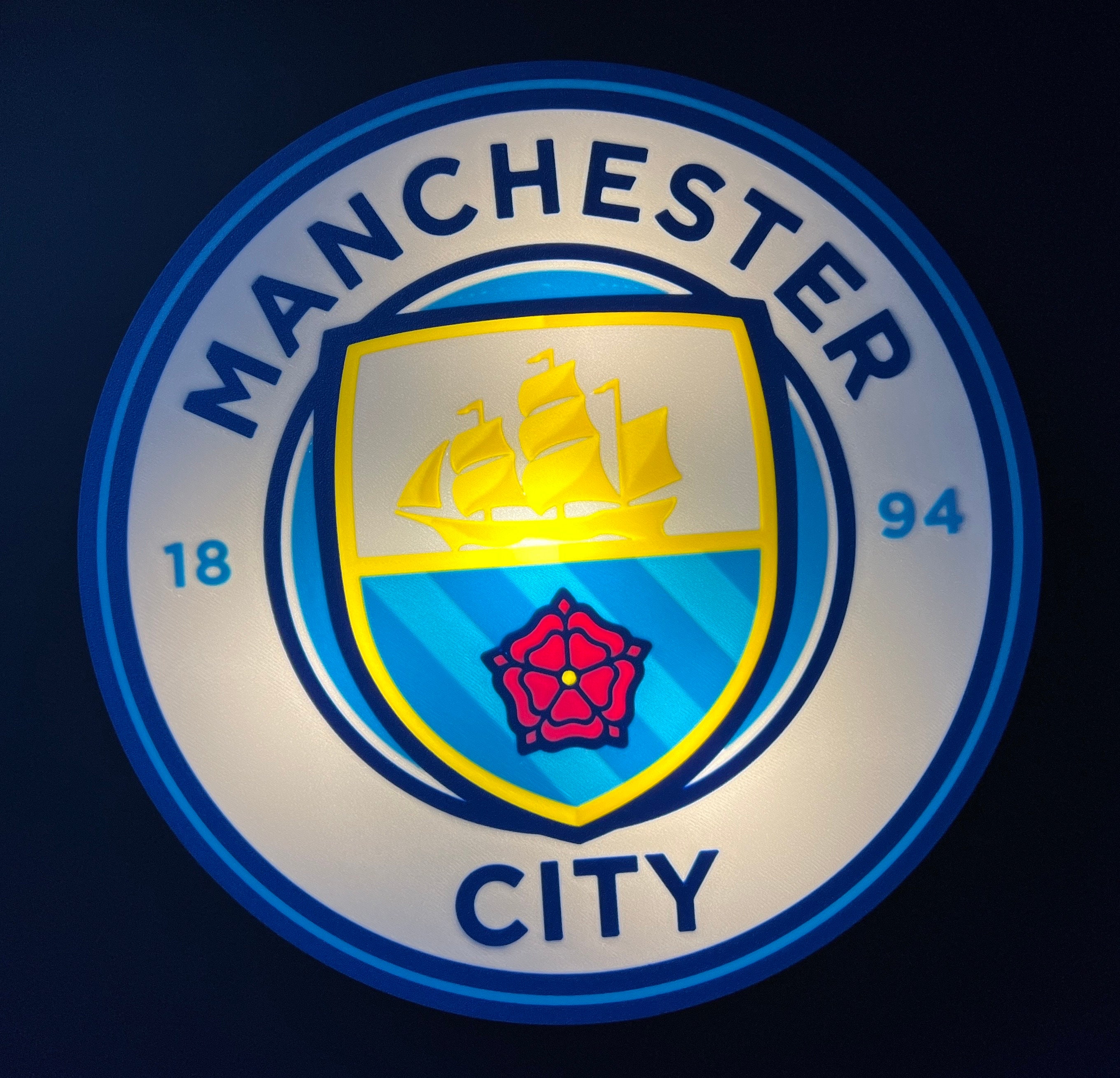 Manchester City - Light Box - Etsy