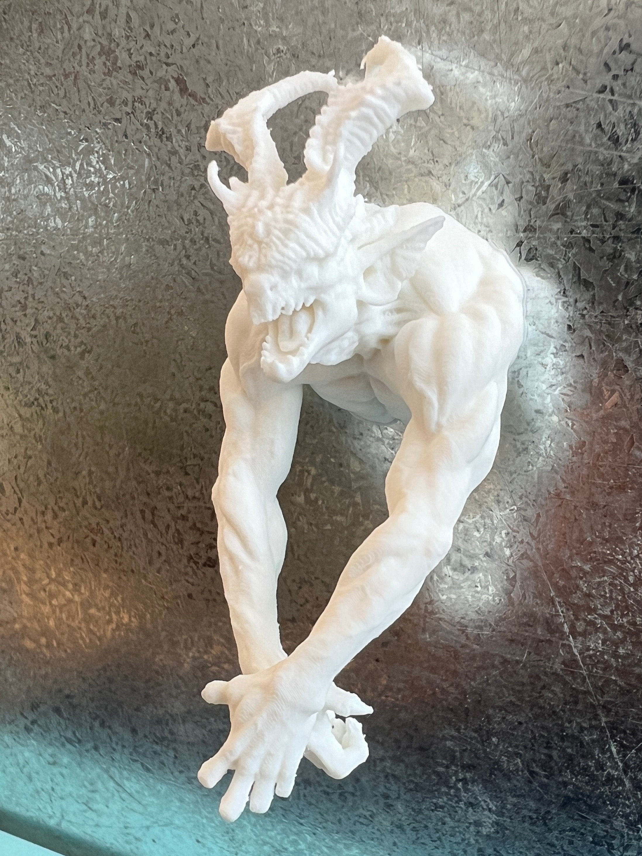 Winged Demon, Gargoyle, Dungeons & Dragons, Miniature Creature Tabletop ...