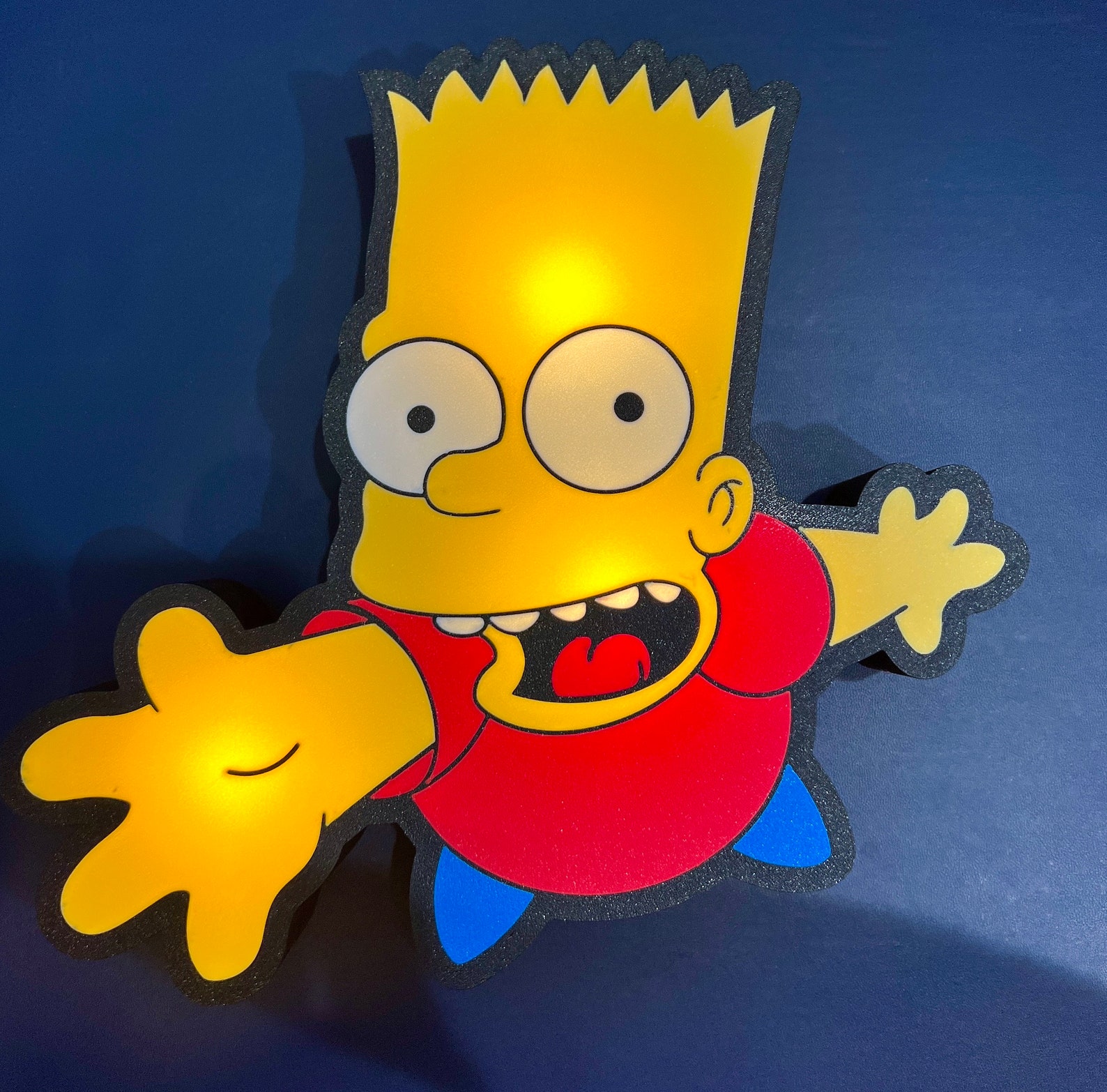 Bart Simpson Extending - Light Box - Etsy