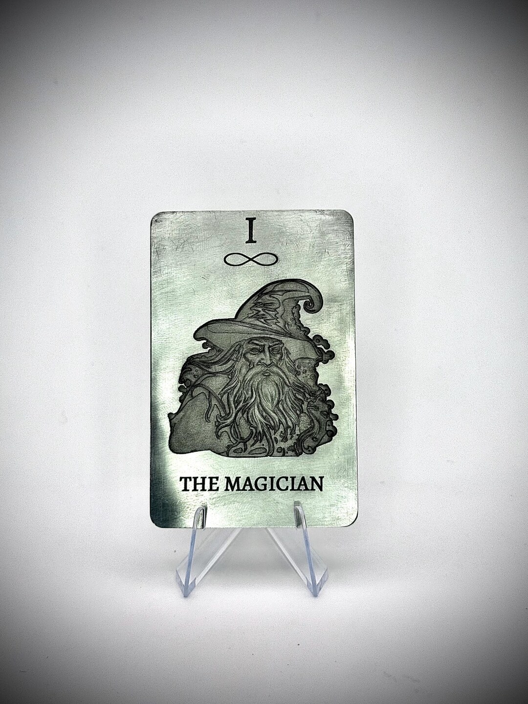3D Steel the Magician Tarot Card, Original Tarot Cards, Metal Tarot ...
