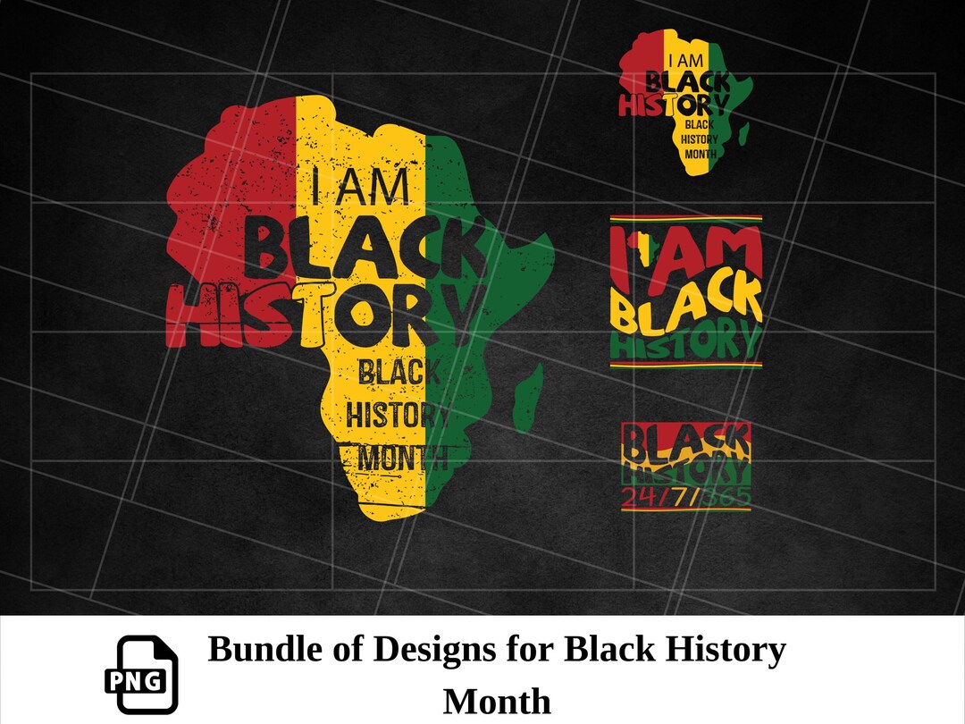 Black History Month Design Bundle - Empower Your Style!png - Etsy