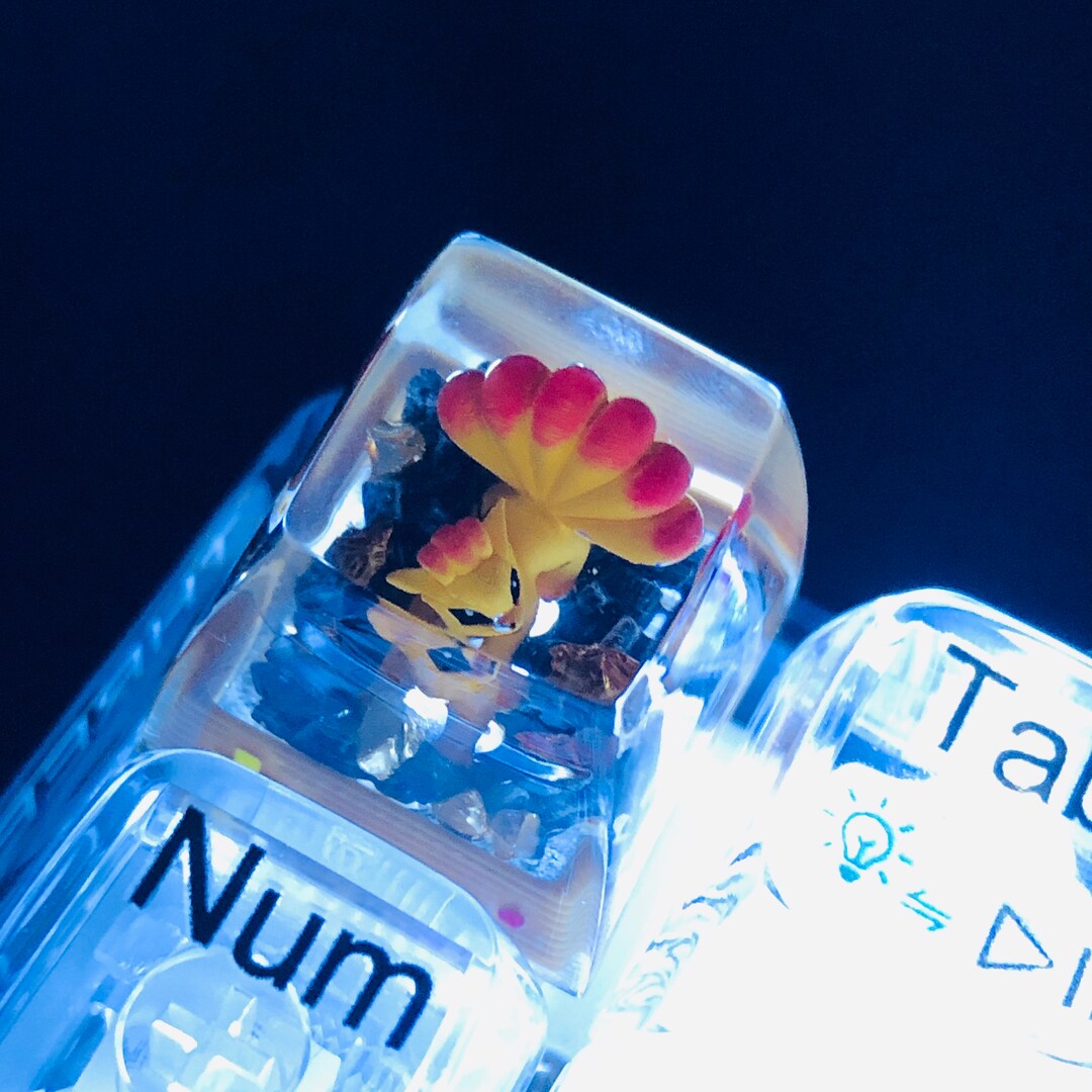 Pokémon Vulpix Custom 1U Keycap Pokemon Keycap Liquefied Keycap Artisan ...
