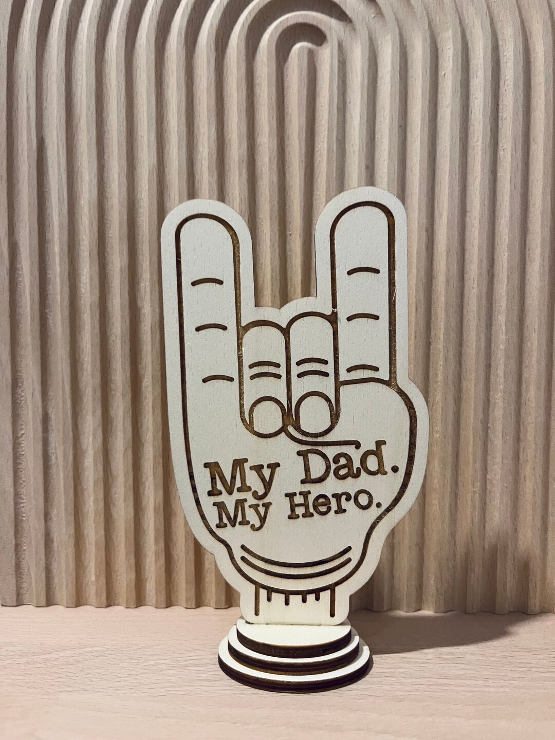 Father's Day / Trophy / My Dad My Hero/ Dad Standee - Etsy