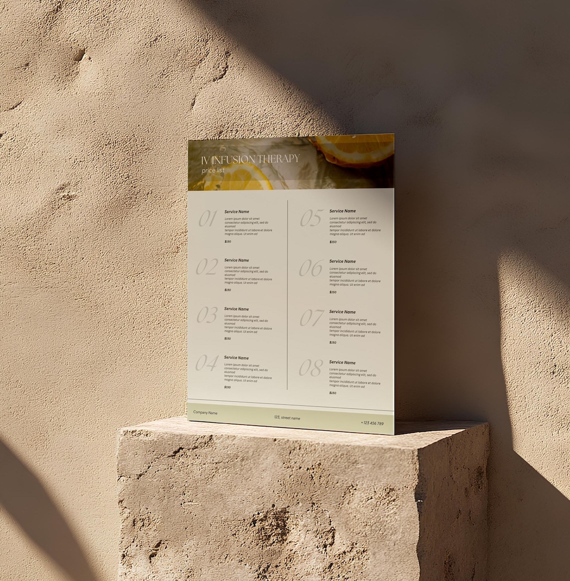 IV Therapy Price List Flyer: Medspa Canva Template - Etsy