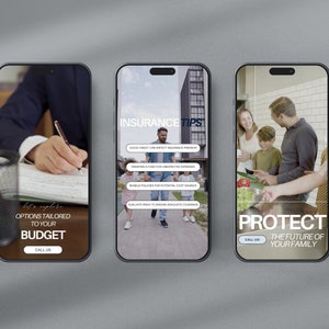 Life Insurance Reels, Insurance Instagram Video, Instagram Template ...