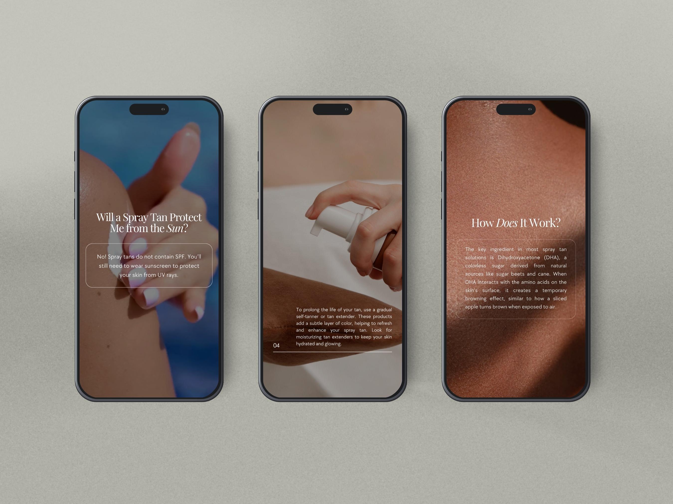 Spray Tan Instagram Reels Templates: Social Media Marketing (digital ...