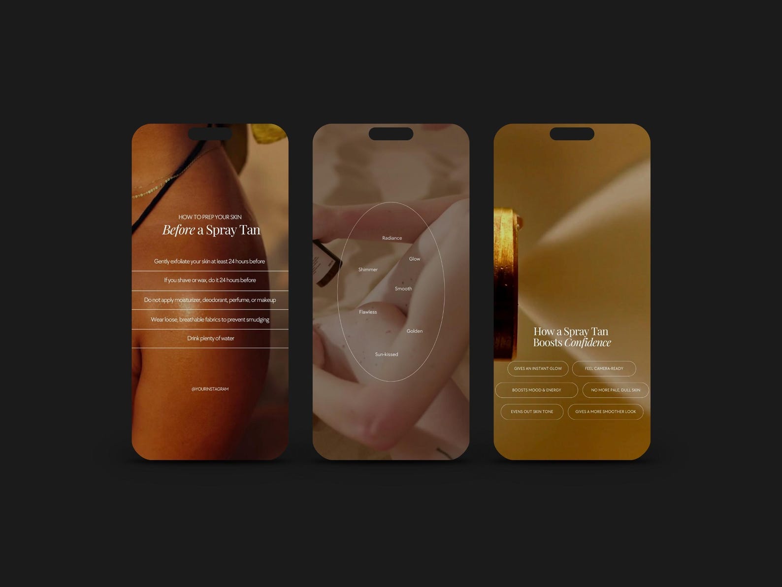 Spray Tan Instagram Reels Templates: Social Media Marketing (digital ...