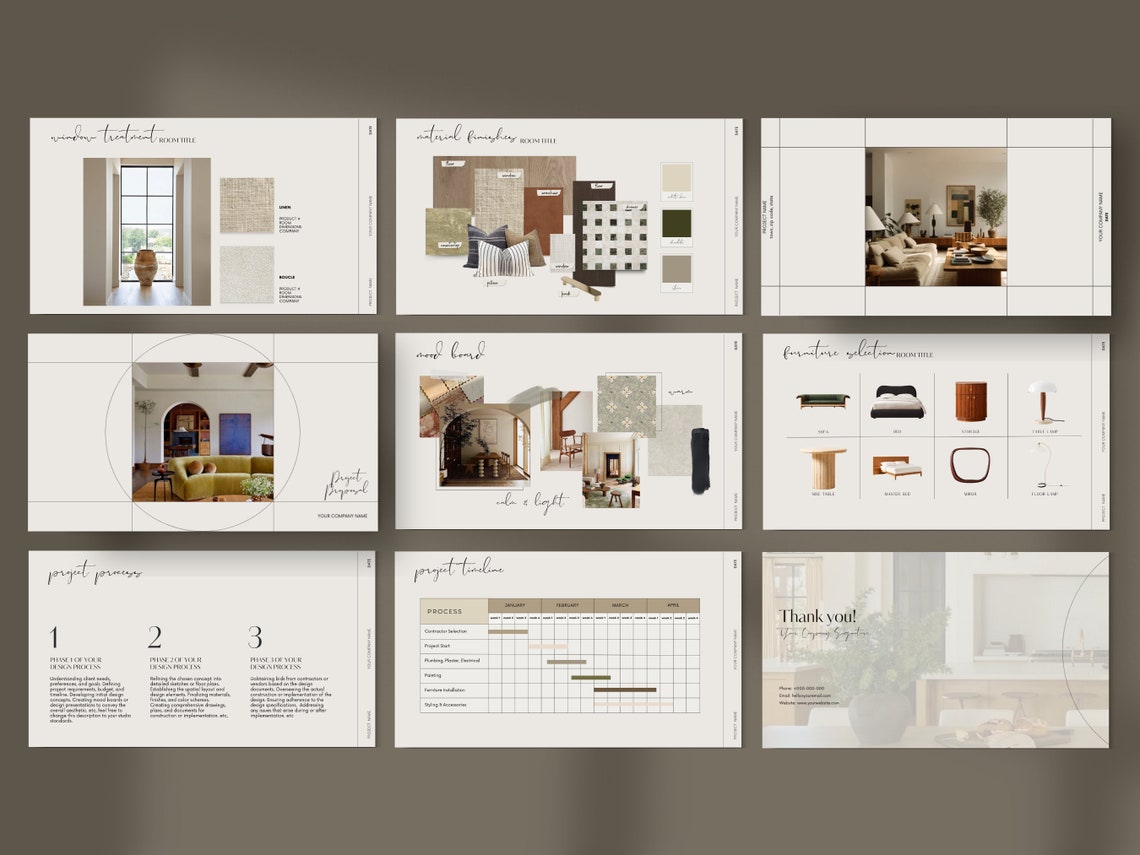 Interior Design Proposal, Interior Design Template for Designer ...