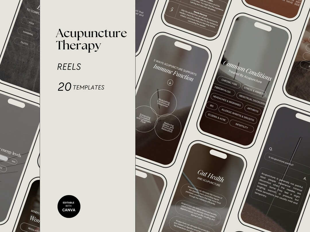 Acupuncture Templates, Acupuncture Reels, Holistic Practice, Holistic ...