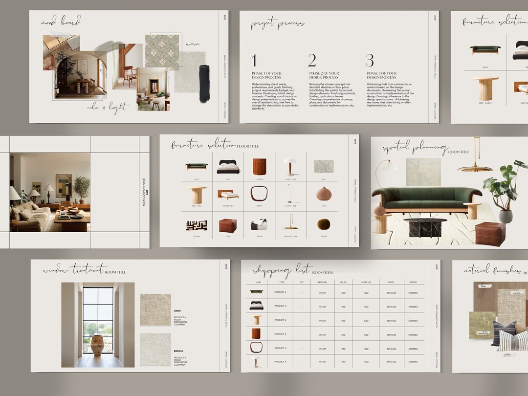 Interior Design Proposal, Interior Design Template for Designer ...