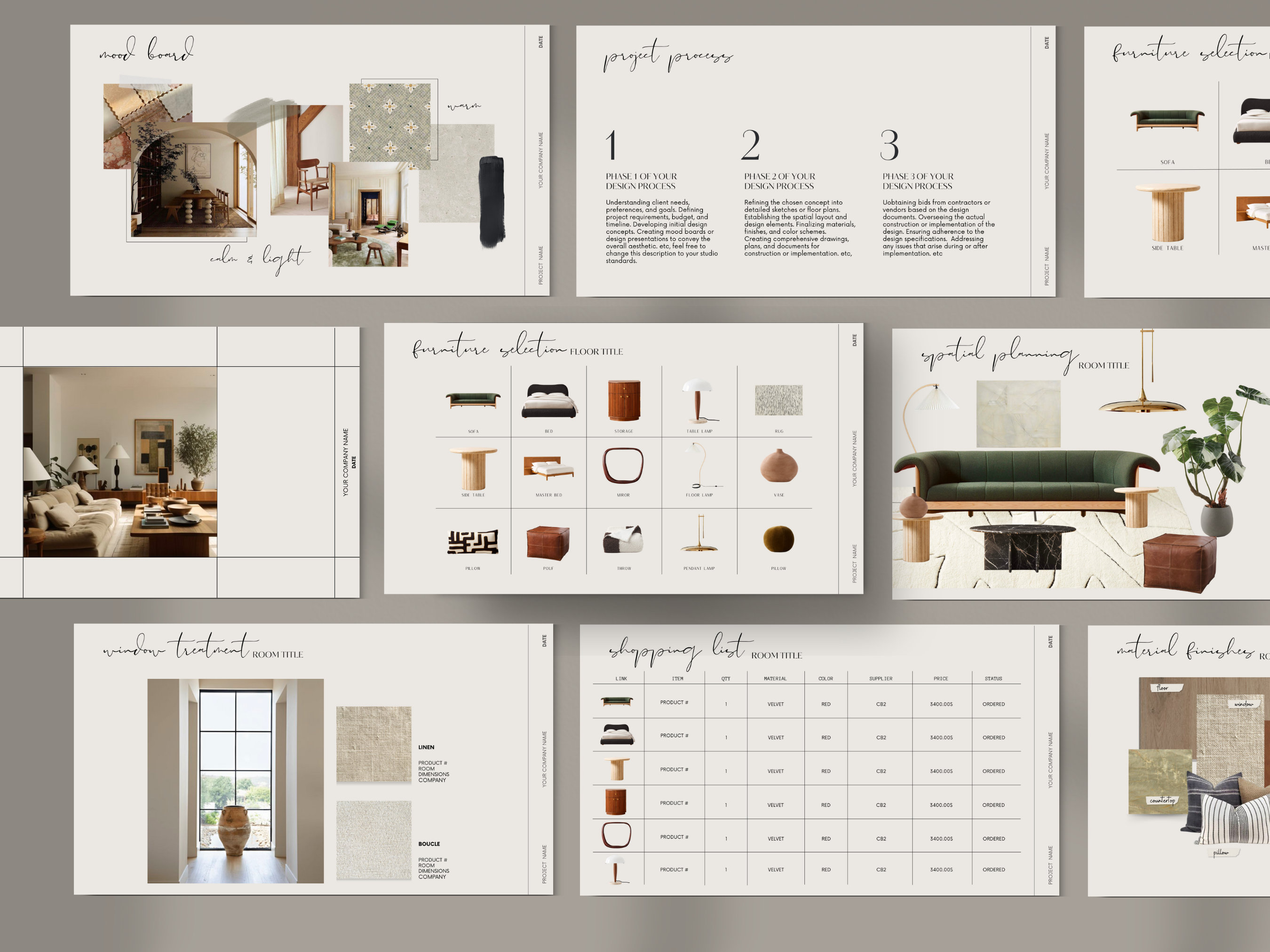 Interior Design Proposal, Interior Design Template for Designer ...