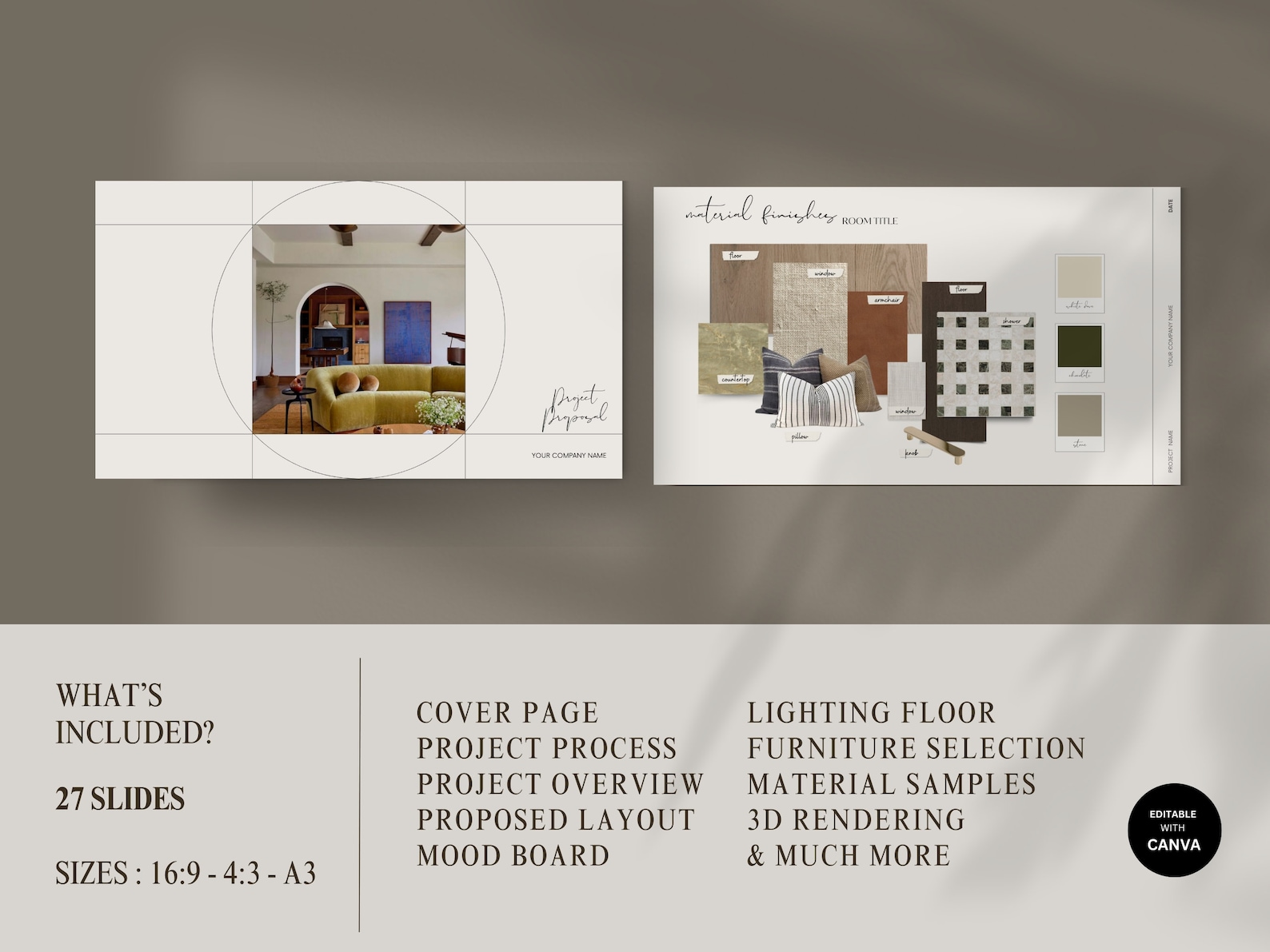 Interior Design Proposal, Interior Design Template for Designer ...