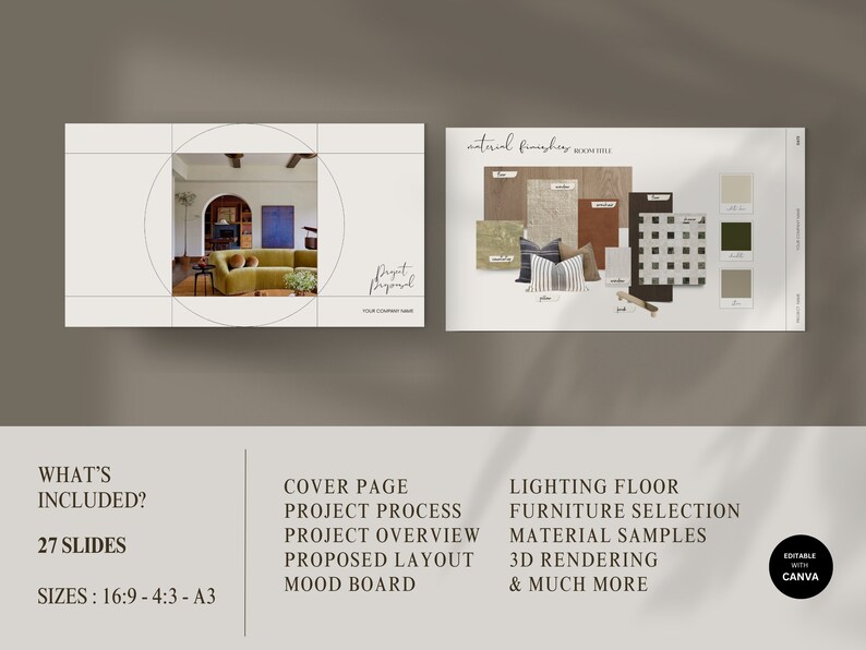 Interior Design Proposal, Interior Design Template for Designer ...