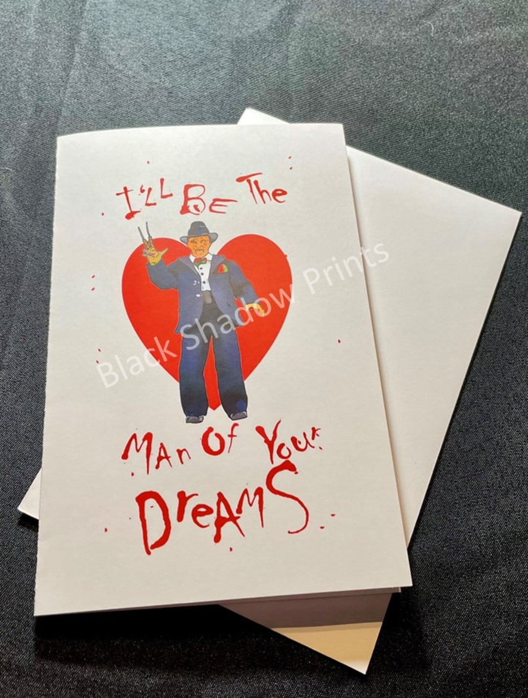 Horror Valentines Day Card Freddy Man of Your Dreams - Etsy