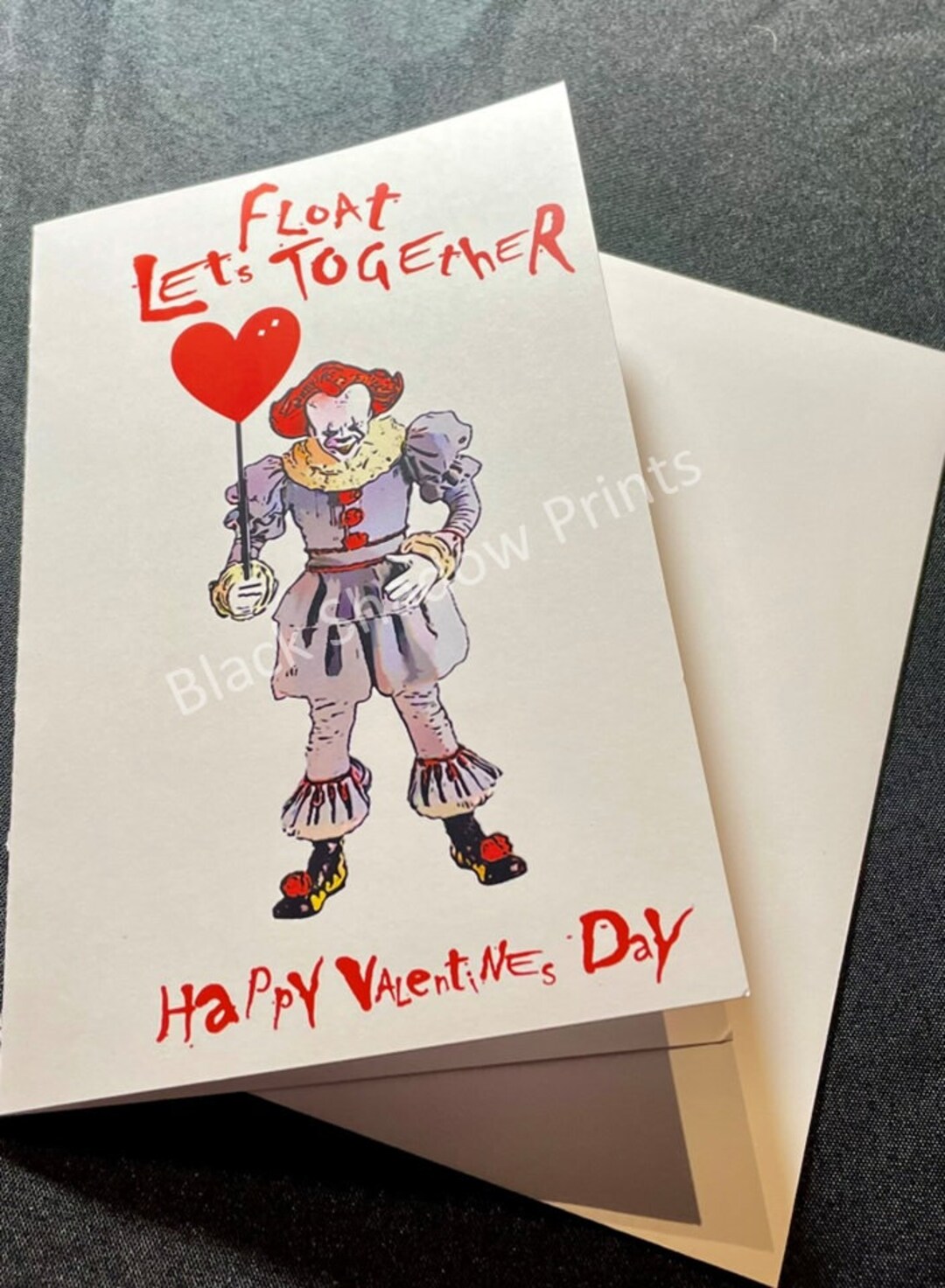 Horror Valentines Day Card Pennywise It - Etsy