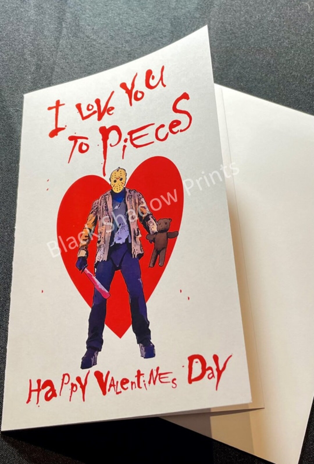 Horror Valentines Day Card Jason I Love You to Pieces - Etsy
