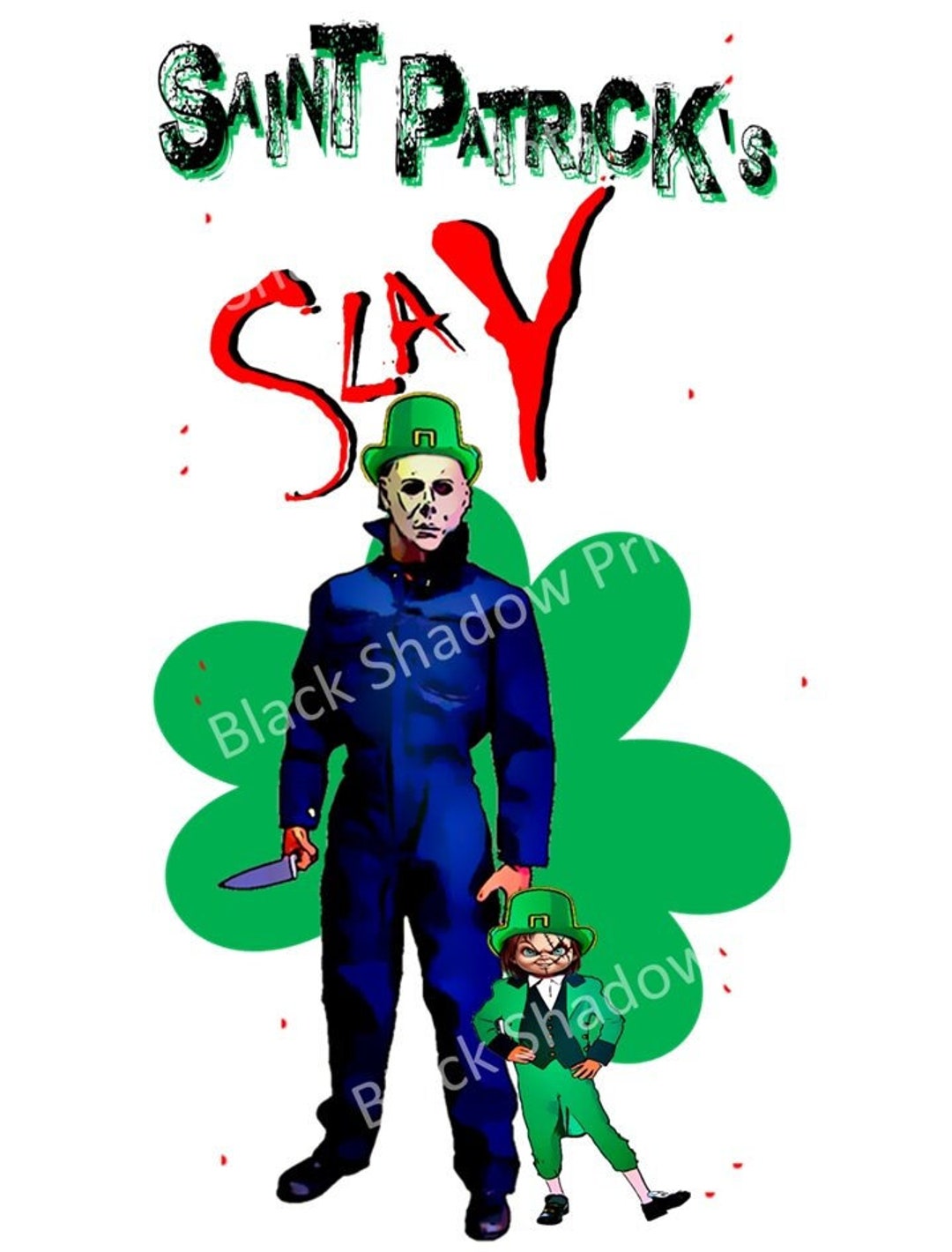 St. Patrick's Day Horror Greeting Card - Michael Saint Patrick's Slay ...