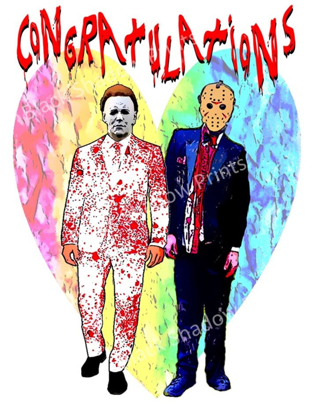 Wedding Horror Card - Michael and Jason Gay Wedding Card ...