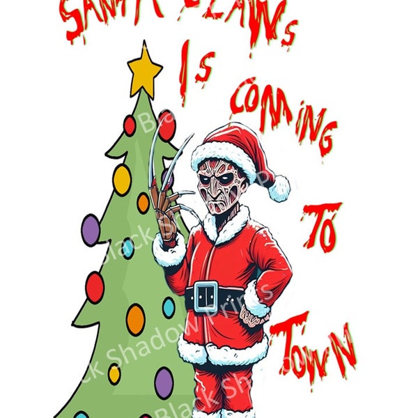 Horror Movie Christmas Card - Etsy
