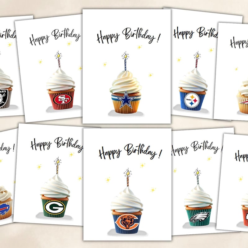 Nfl Birthday Cards - Etsy