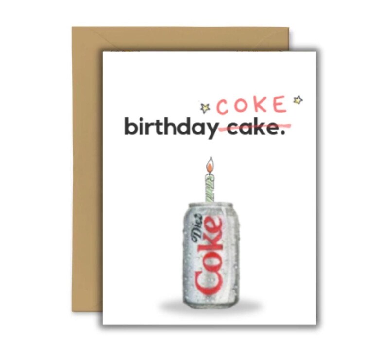 Diet Coke Birthday Card! - Etsy